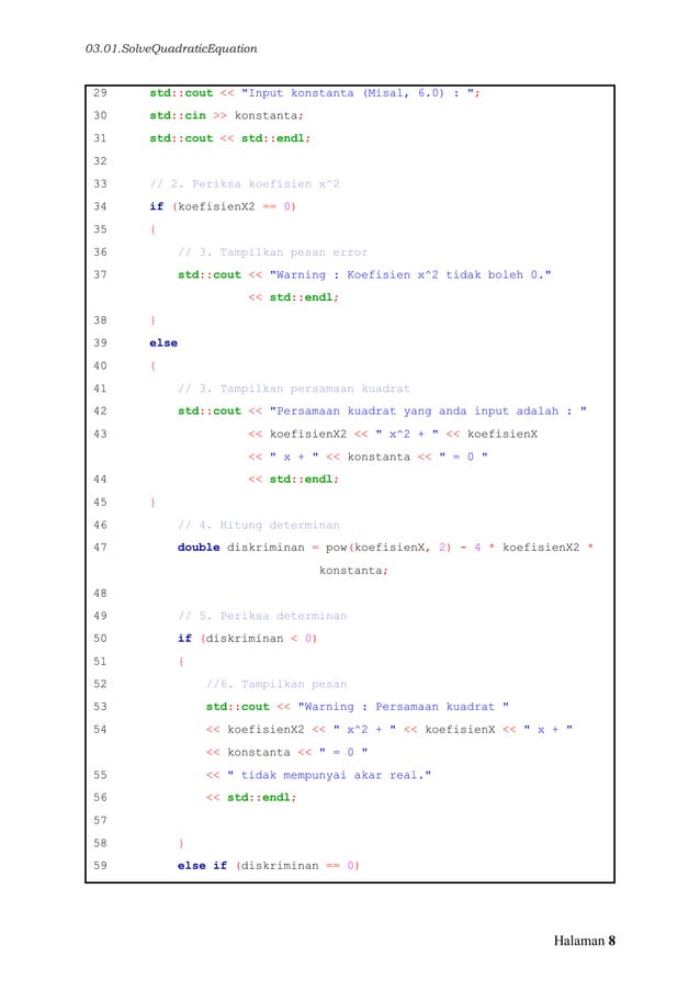 03.01.Menentukan Penyelesaian Persamaan Kuadrat Menggunakan Bahasa ...