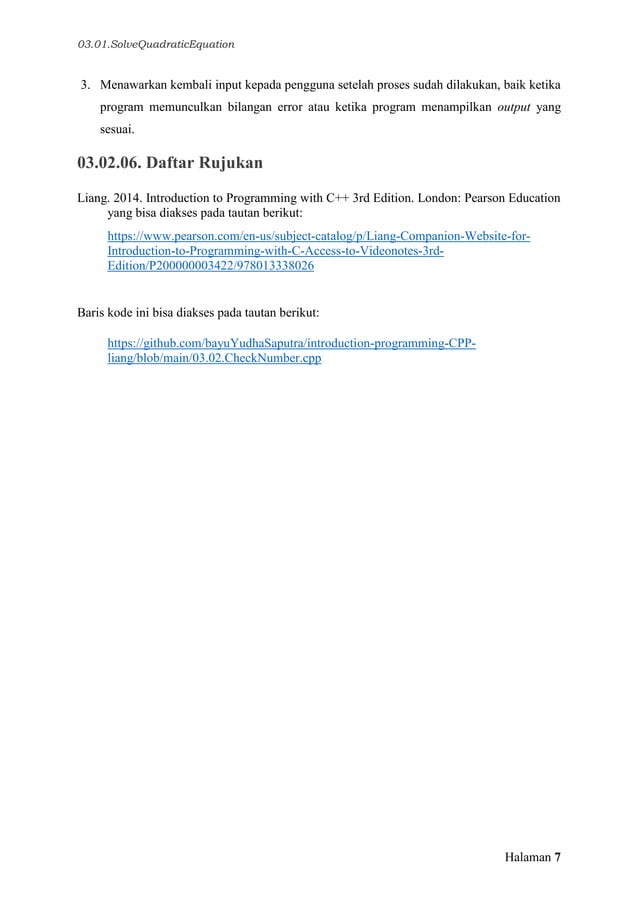 03.02. Menguji Keterbagian BIlangan Menggunakan Bahasa Pemrograman C++ | PDF