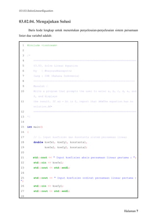 03.03. Menentukan Penyelesaian Sistem Persamaan Linear Dua Variabel ...