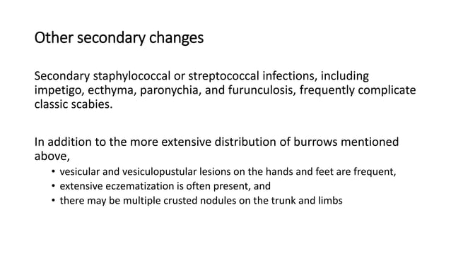 Scabies etiology, transmission, risk factors, clinical variants ...