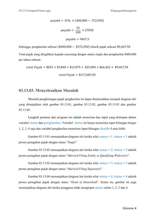 03.13. Menghitung Pajak Penghasilan Menggunakan Bahasa Pemrograman C++ | PDF