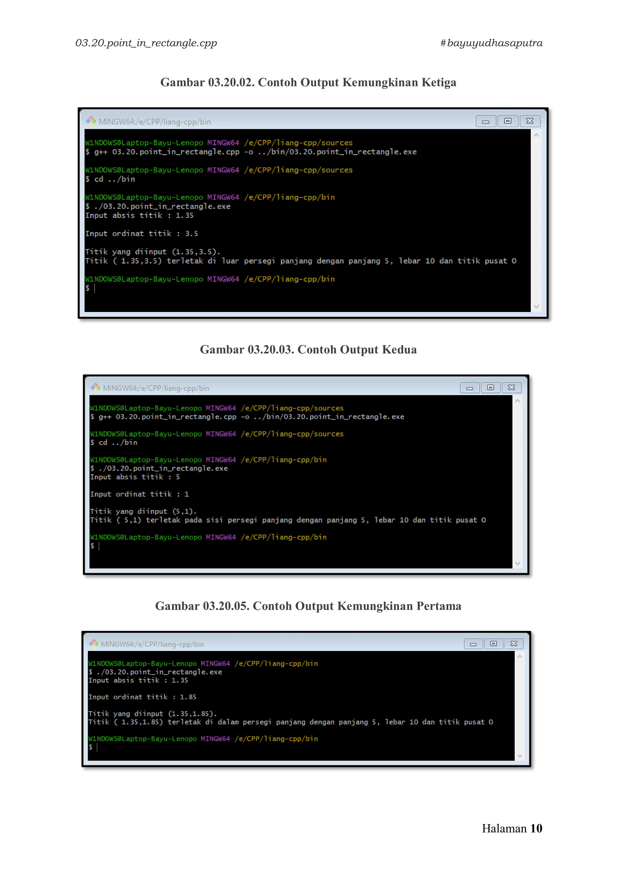 03.20. Posisi Titik Terhadap Persegi Panjang Menggunakan Bahasa ...