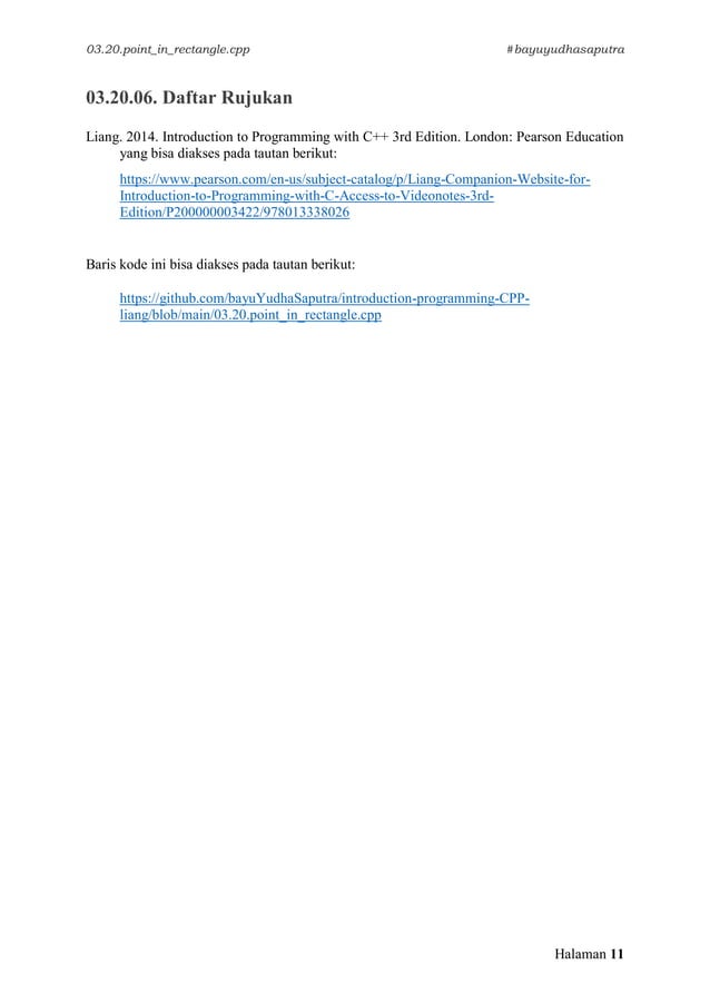 03.20. Posisi Titik Terhadap Persegi Panjang Menggunakan Bahasa ...