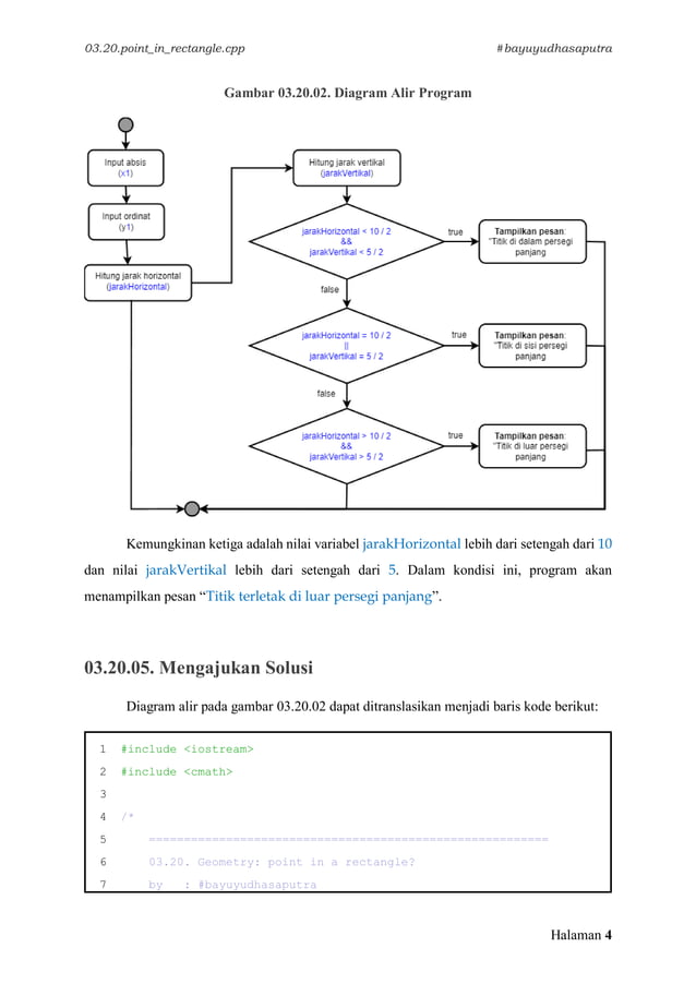 03.20. Posisi Titik Terhadap Persegi Panjang Menggunakan Bahasa ...