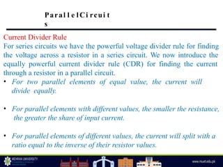 03. Parallel circuits , CDR & Series-Parallel Circuits.pptx