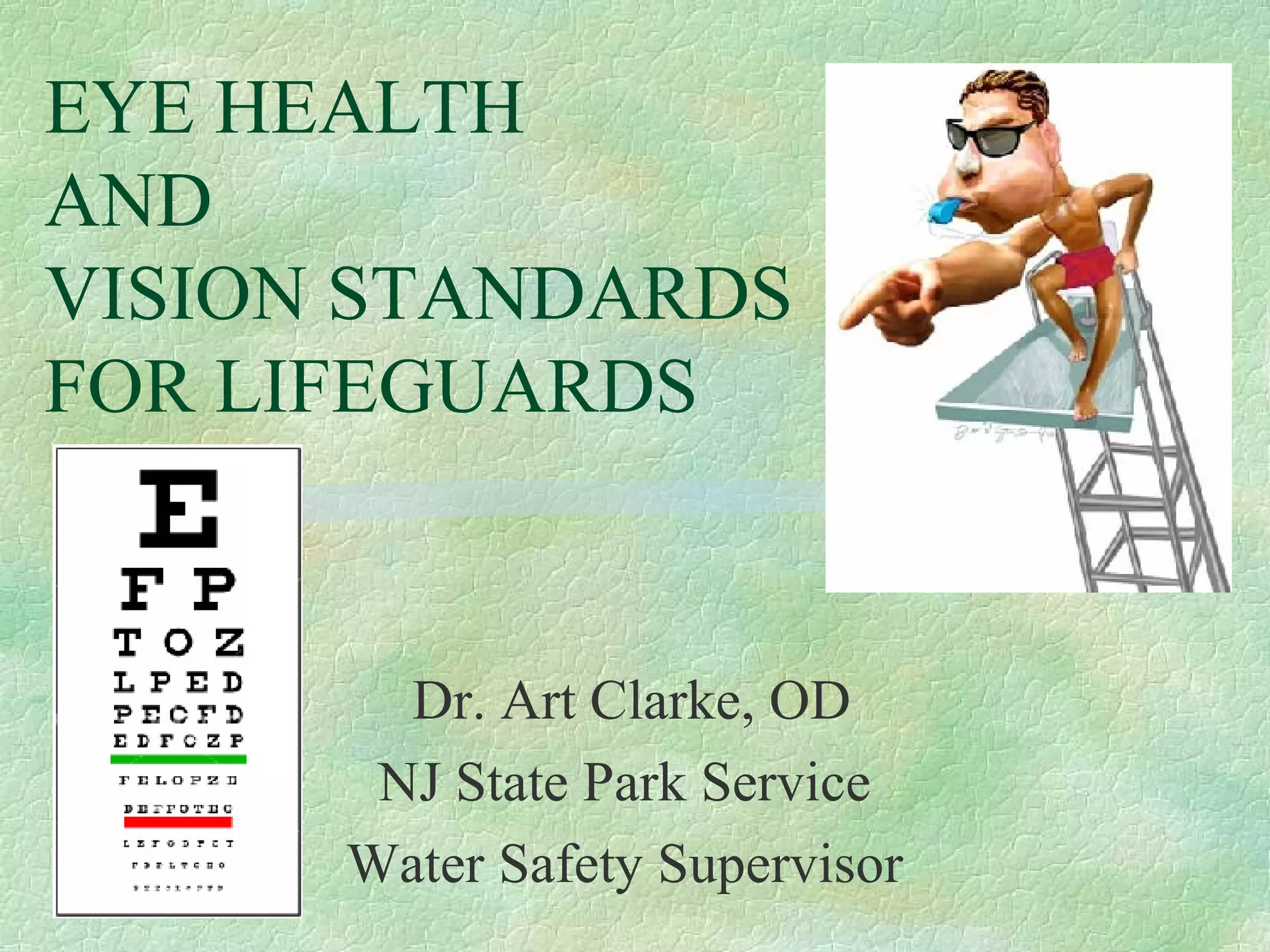 Eye health and vision standards for lifeguards | PPS