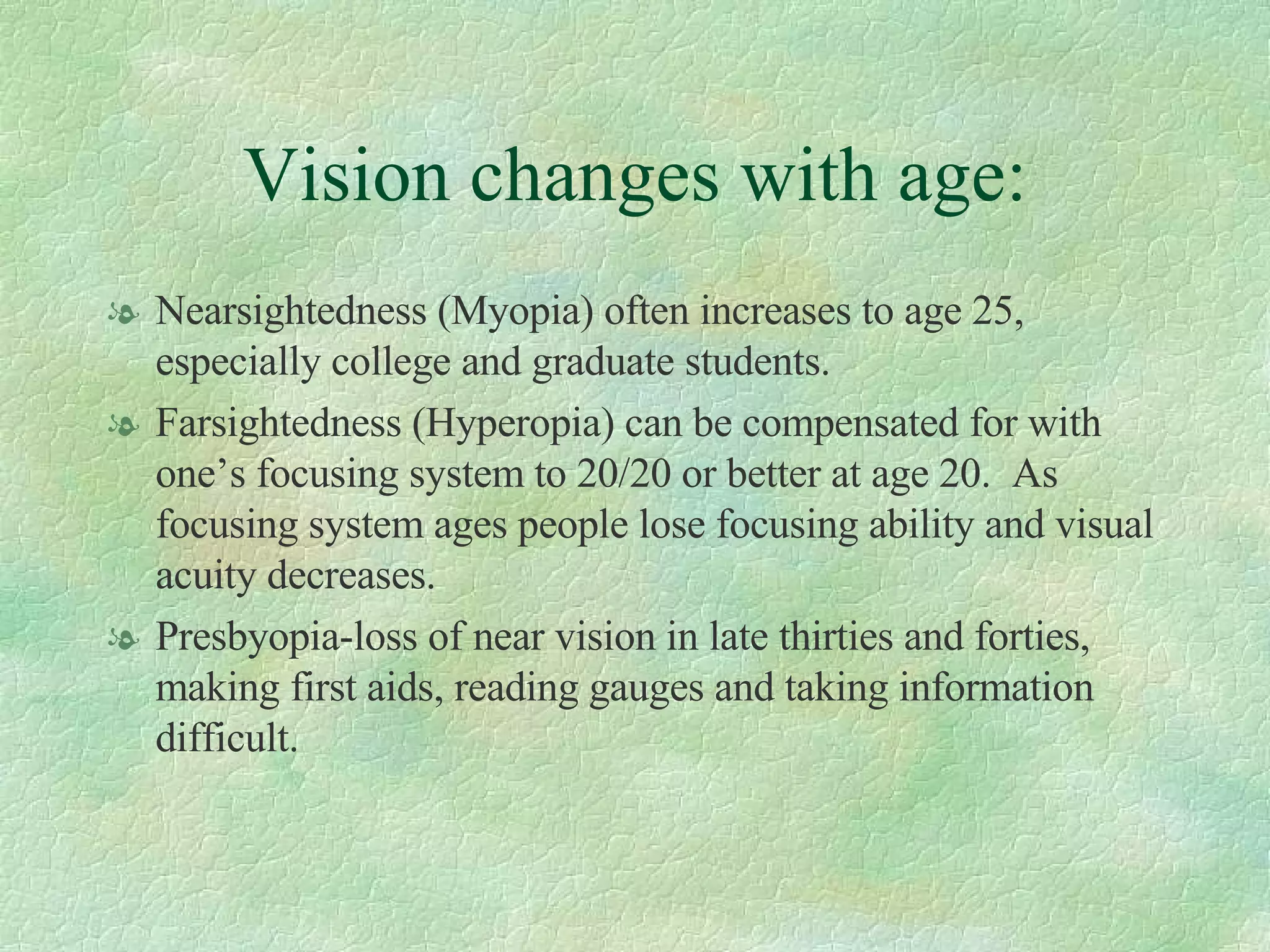 Eye health and vision standards for lifeguards | PPS
