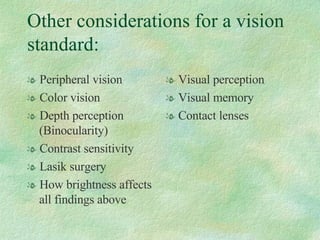 Eye health and vision standards for lifeguards | PPS