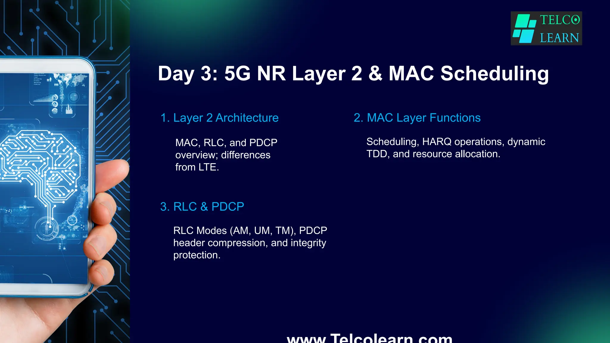 5G NR Deep Dive Training by TelcoLearn | 5G NR | PPTX