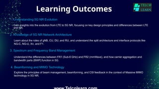 5G NR Deep Dive Training by TelcoLearn | 5G NR | PPT