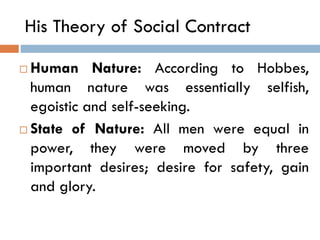 Social Contract Theory by Hobbes, Locke and Rousseau | PDF
