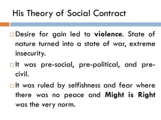 Social Contract Theory by Hobbes, Locke and Rousseau | PDF