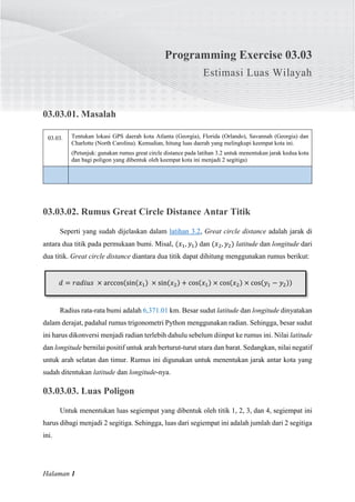03.03.Estimasi Luas Daerah Menggunakan Bahasa Pemrograman Python | PDF
