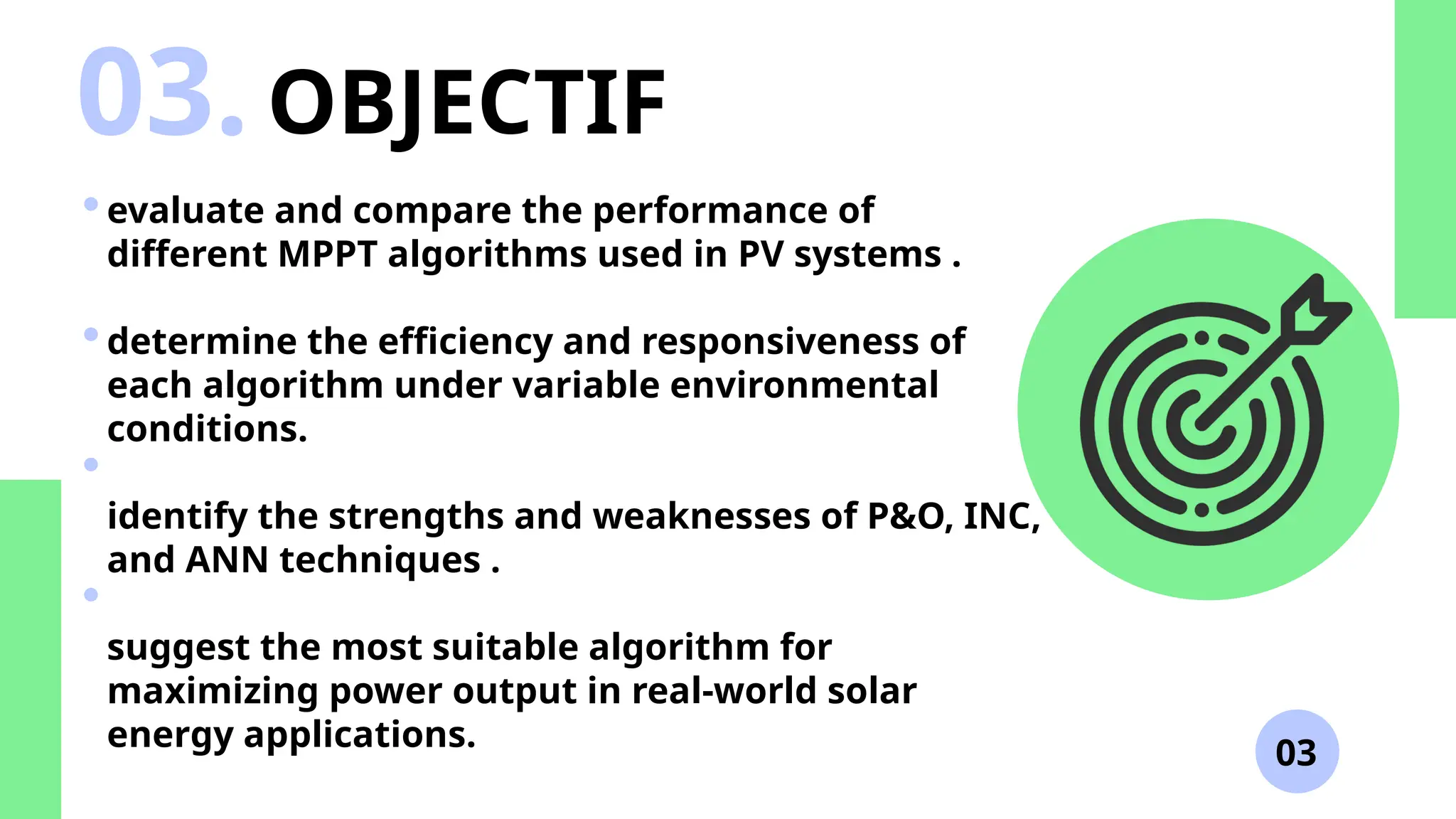 COMPARATIVE STUDY OF MPPT TECHNIQUES FOR PHOTOVOLTAIC SYSTEM | PPTX