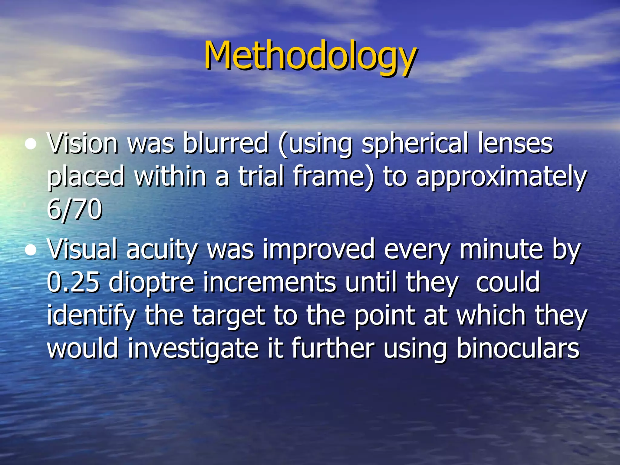 Visual Acuity Standards | PPT