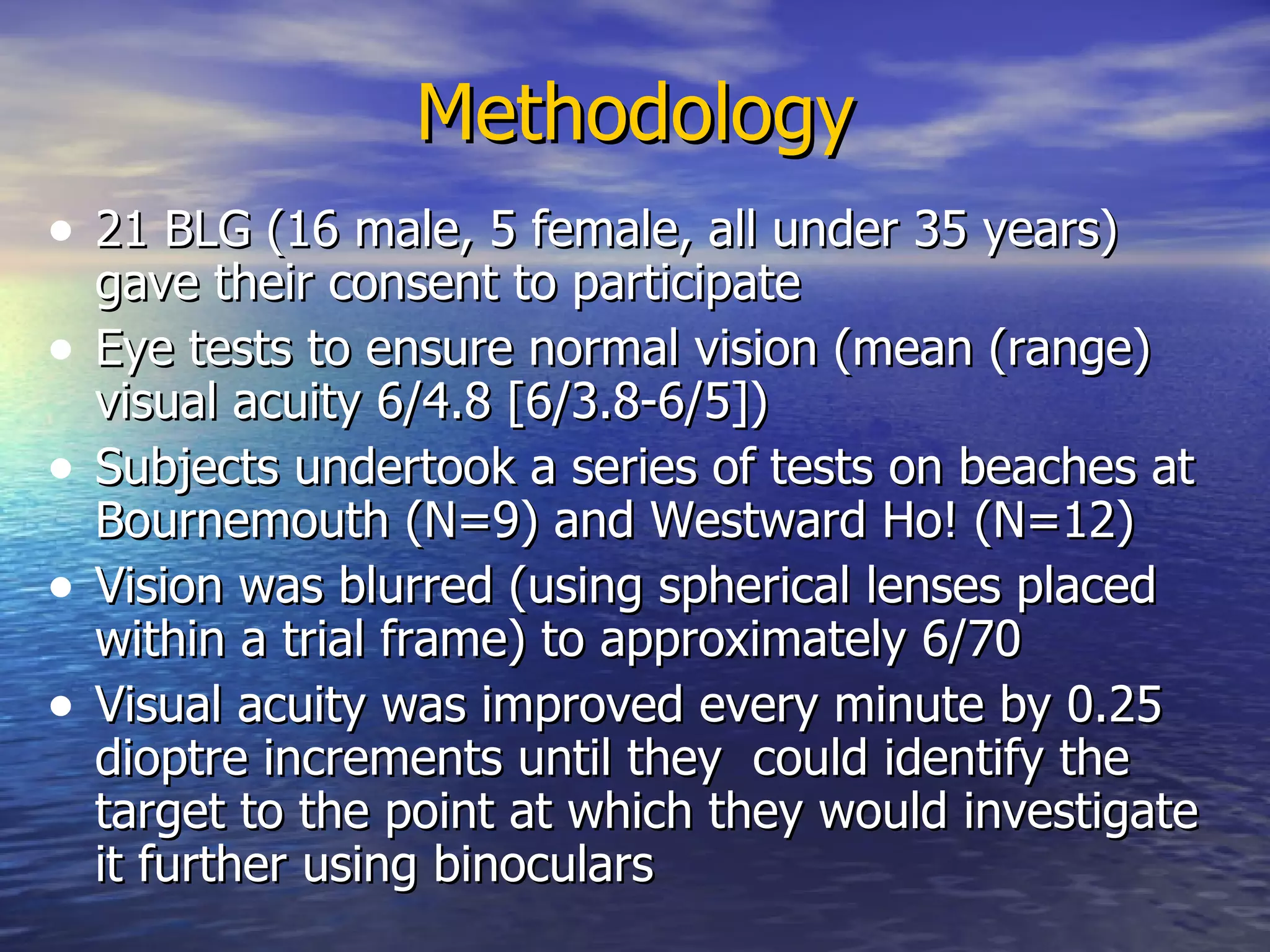 Visual Acuity Standards | PPT