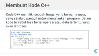 Algoritma dan Struktur Data - Pengenalan Bahasa C++ | PDF