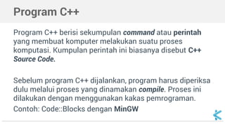 Algoritma dan Struktur Data - Pengenalan Bahasa C++ | PDF