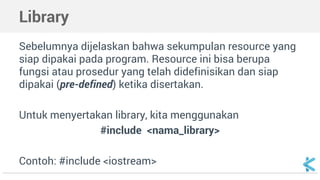 Algoritma dan Struktur Data - Pengenalan Bahasa C++ | PDF
