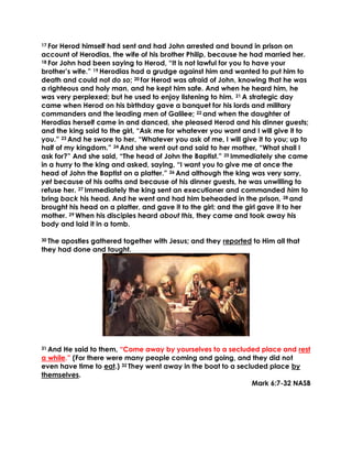03-31-19, Mark 6;7-32, Sends | PDF
