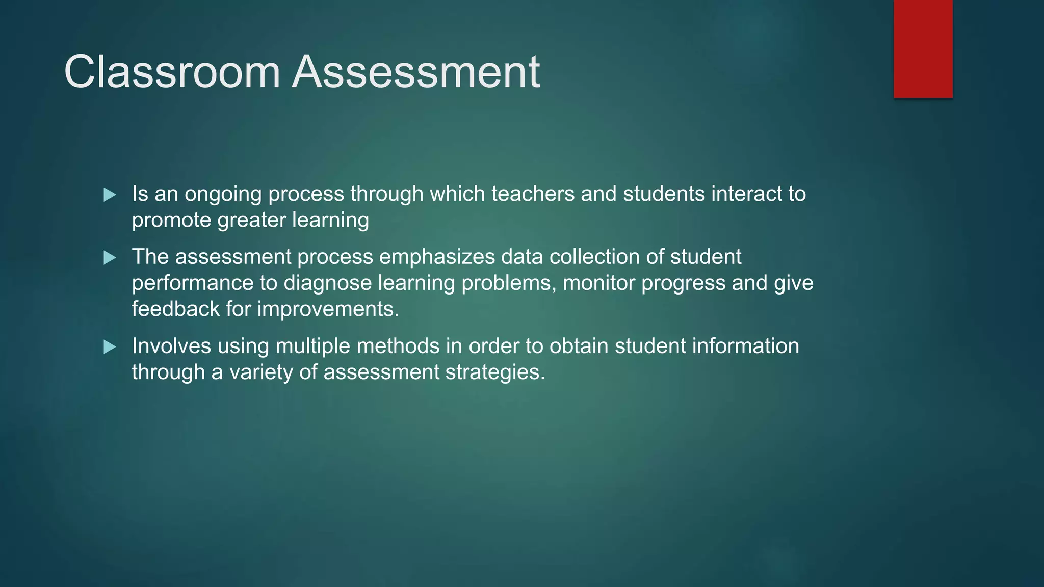 03 9-2020 class room assessment | PPTX