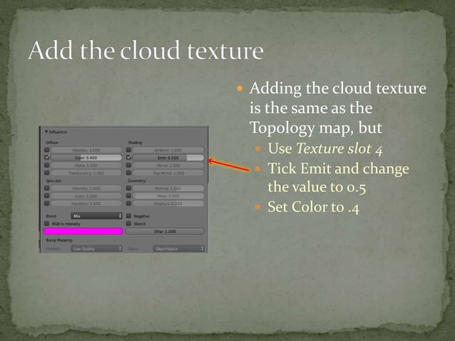Adding texture maps | PPTX