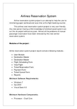 Airlines Reservation System-Synopsis.pdf