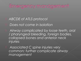 03 anaesthetic considerations in maxillofacial trauma surgery | PPT