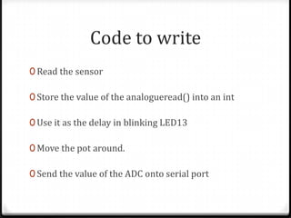 03 analogue anrduino fundamentals | PPTX