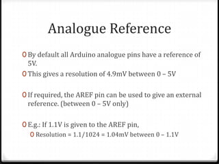 03 analogue anrduino fundamentals | PPTX
