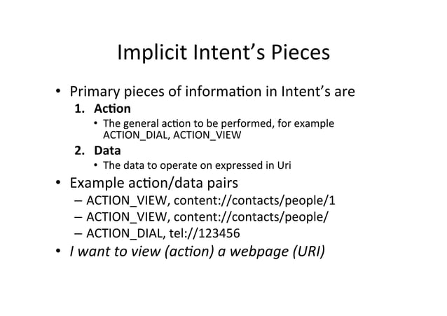 Android Basic Components | PDF