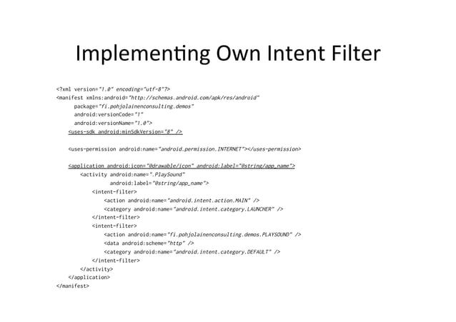 Android Basic Components | PDF