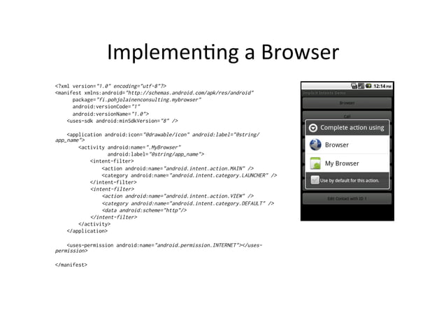 Android Basic Components | PDF