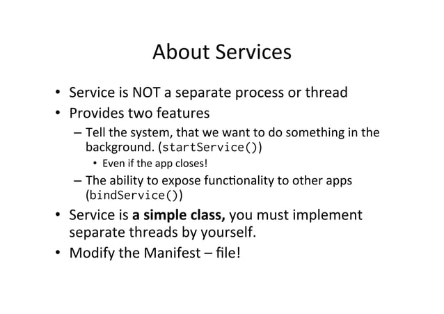 Android Basic Components | PDF