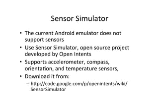 Android Sensors | PDF