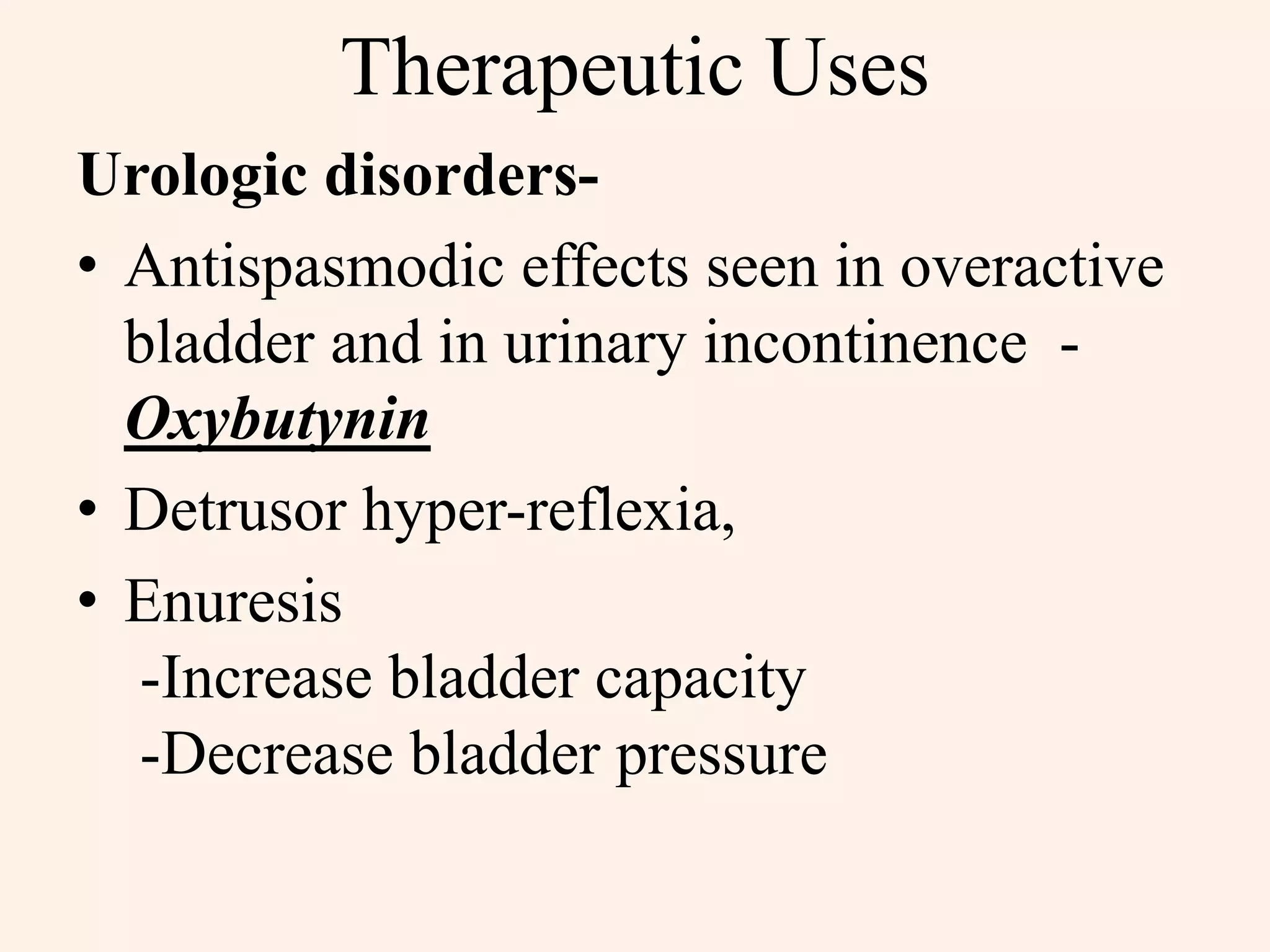 Anti-cholinergic Drugs | PPTX