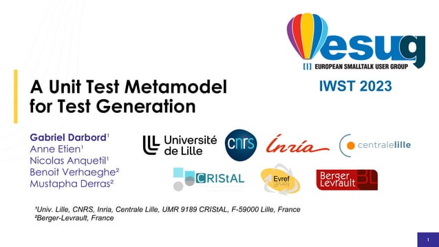 A Unit Test Metamodel for Test Generation | PDF | Programming Languages ...