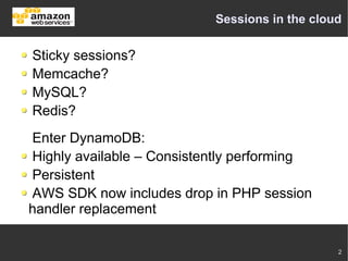 DynamoDB for PHP sessions | PDF | Cloud Computing | Internet