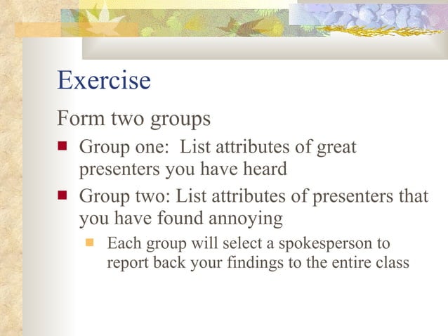 03 basics of presentation skills | PPT