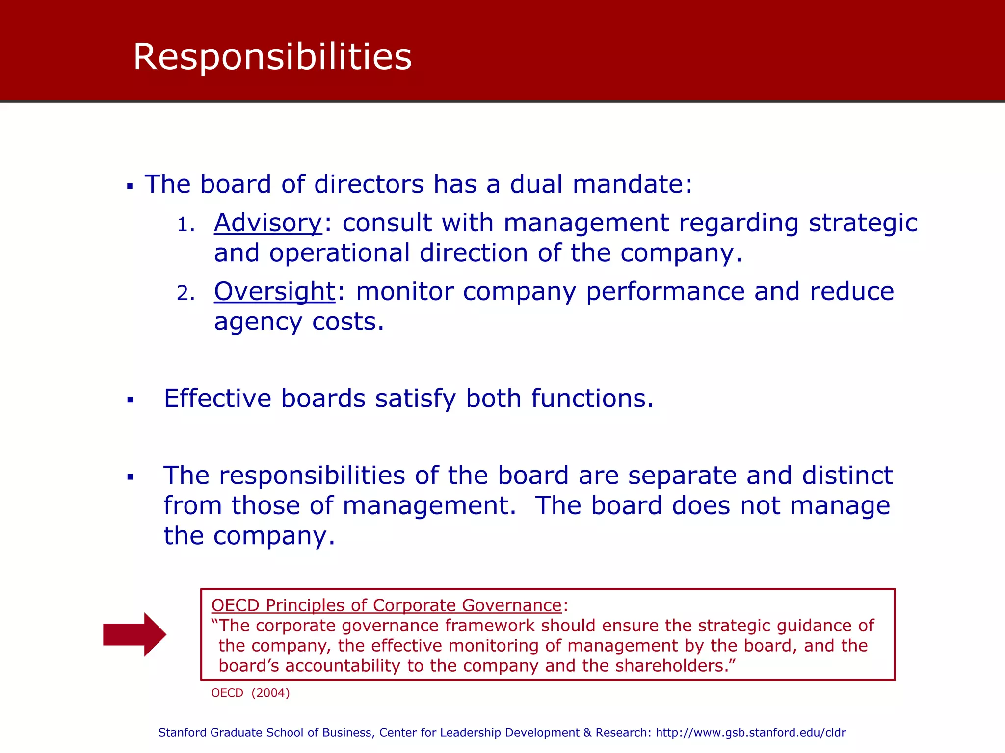 Board of Directors: Duties and Liabilities - Quick Guide | PDF