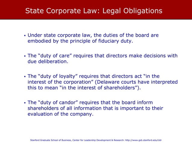 Board of Directors: Duties and Liabilities - Quick Guide | PDF