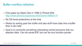 03 - Refresher on buffer overflow in the old days | PPT