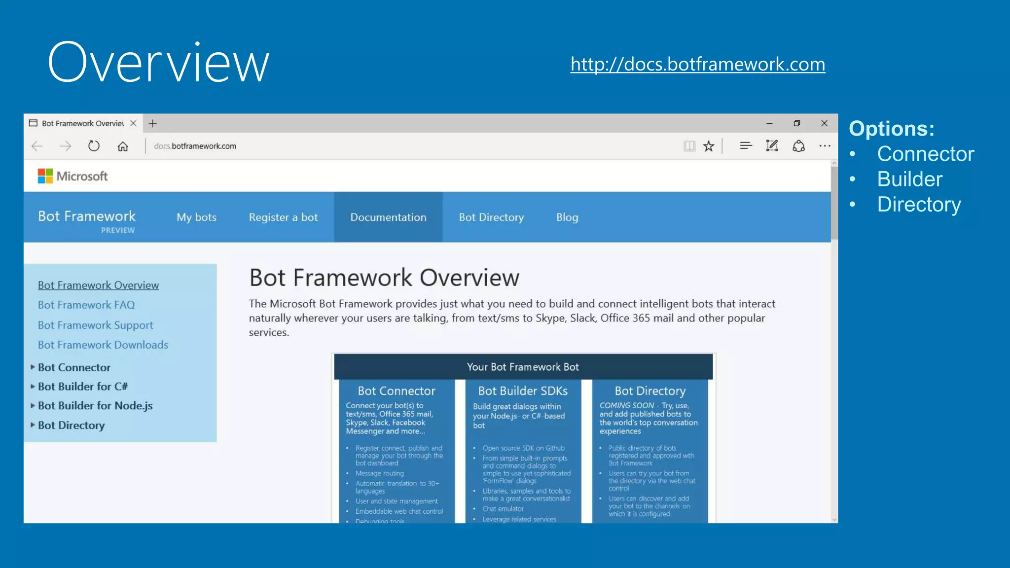 Intro to Bot Framework | PPT