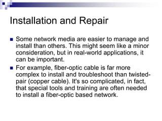 03 - Cabling Standards, Media, and Connectors.ppt