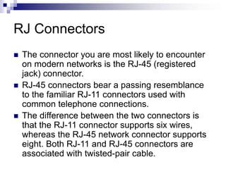 03 - Cabling Standards, Media, and Connectors.ppt
