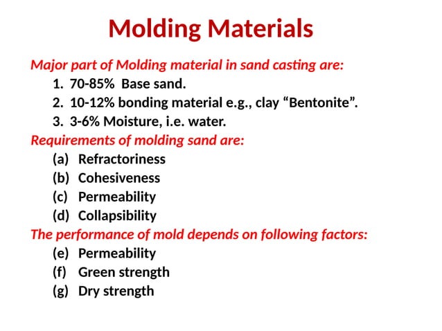 metal casting, mechanical casting, moulding | PPT