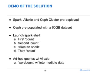 Ceph Day San Jose - Enable Fast Big Data Analytics on Ceph with Alluxio | PPT