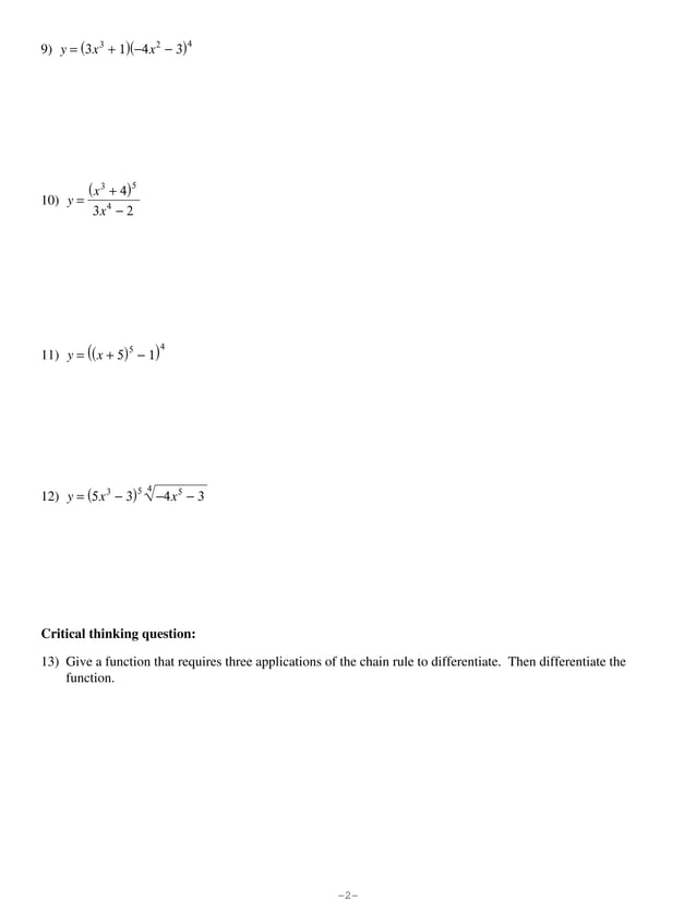 03 chain rule | PDF