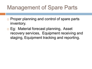 03.chapter3.4.spares.criticality | PPTX