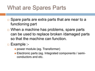 03.chapter3.4.spares.criticality | PPTX